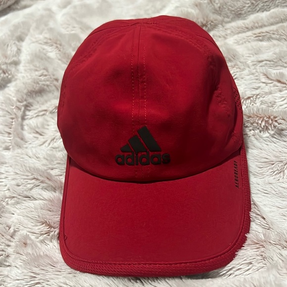 adidas | Accessories | Red Adidas Aeroready Red Unisex Cap Os | Poshmark